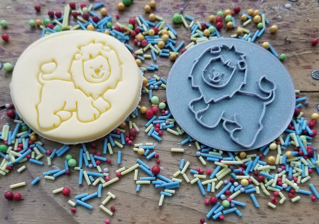 Lion Embosser Stamp Cake Icing Stamp Cupcakes Birthday - Etsy