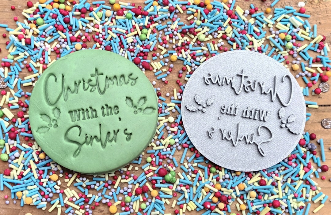 Personalized Christmas With the Embosser Stamp Personalized Icing Stamp ...