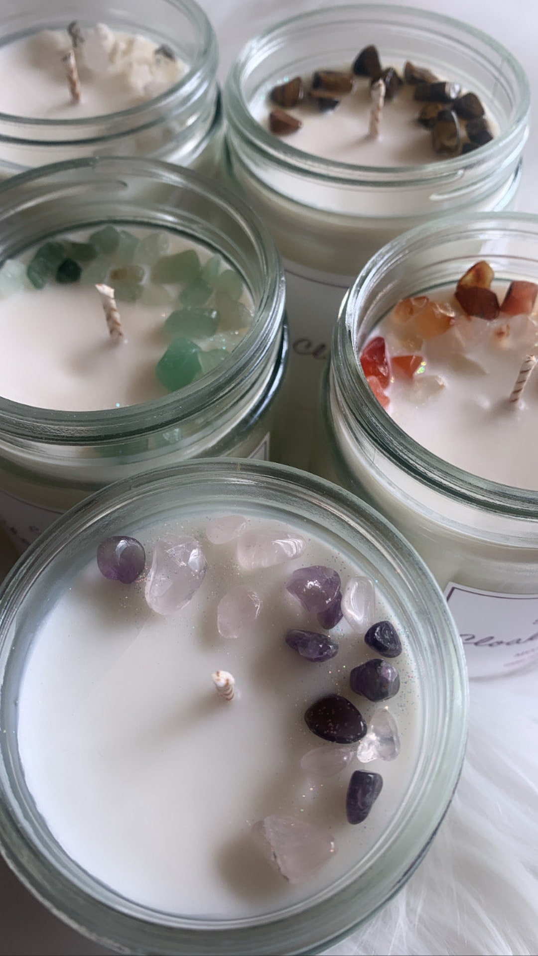 Mystery Crystal Candle, Hidden Crystal, Hidden Gem Inside, Surprise ...