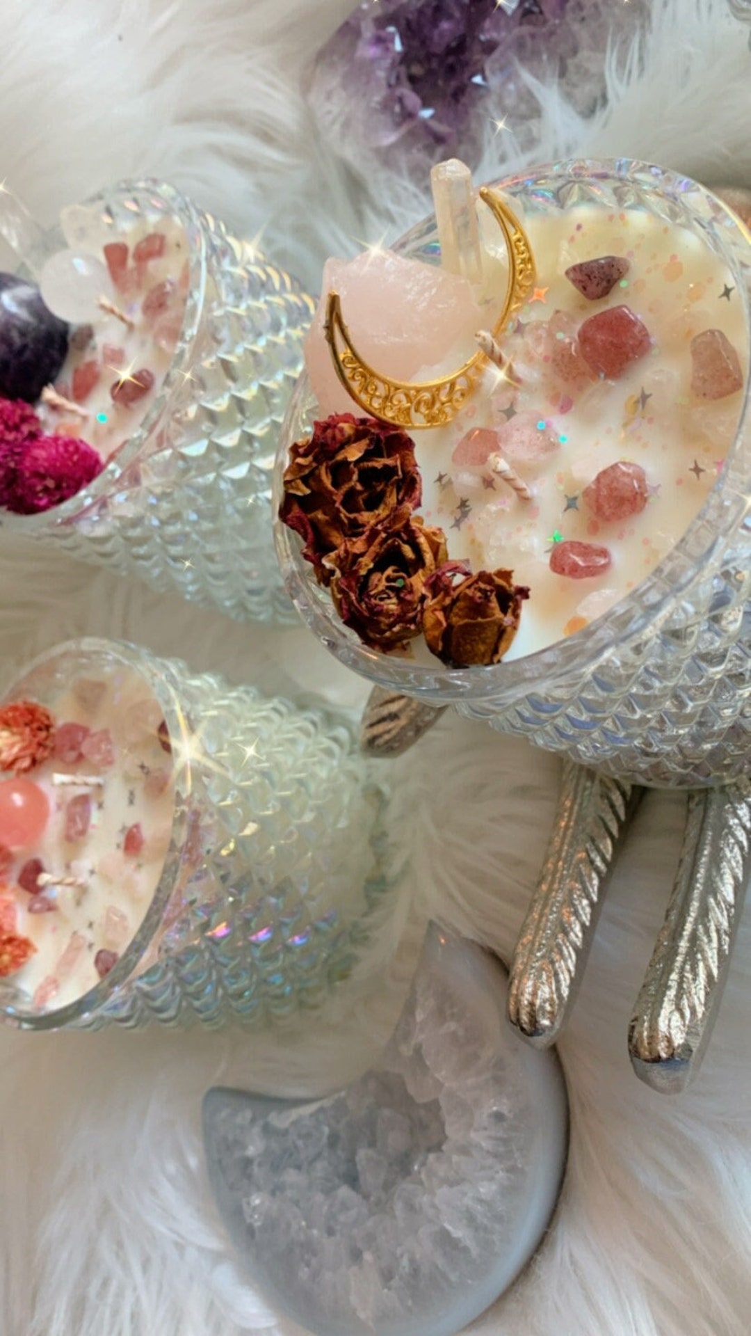Luxury Crystal Candles, Amazing Grace Scented, the Duchess, 10 Ounce ...