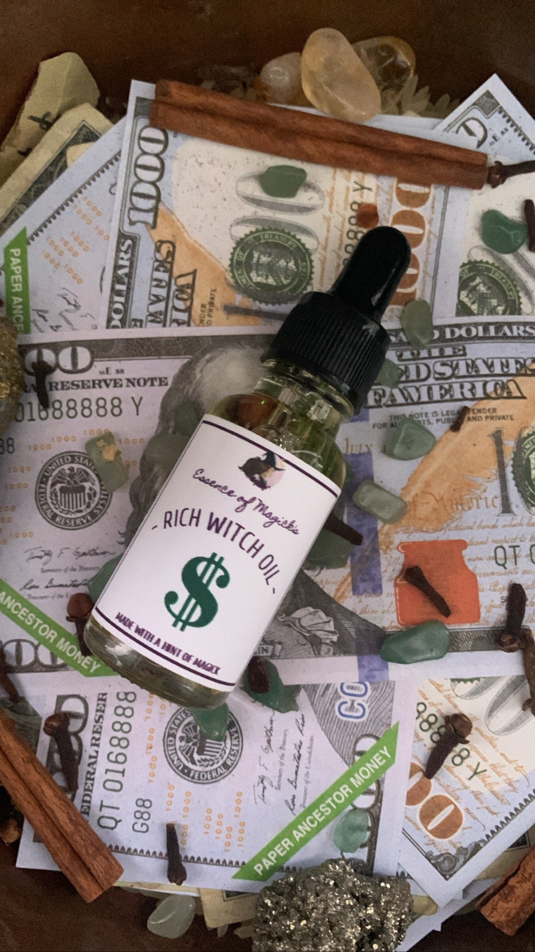 Prosperity Oil, Anointing Oil, Rich Witch Abundance Oil, Fast Cash ...