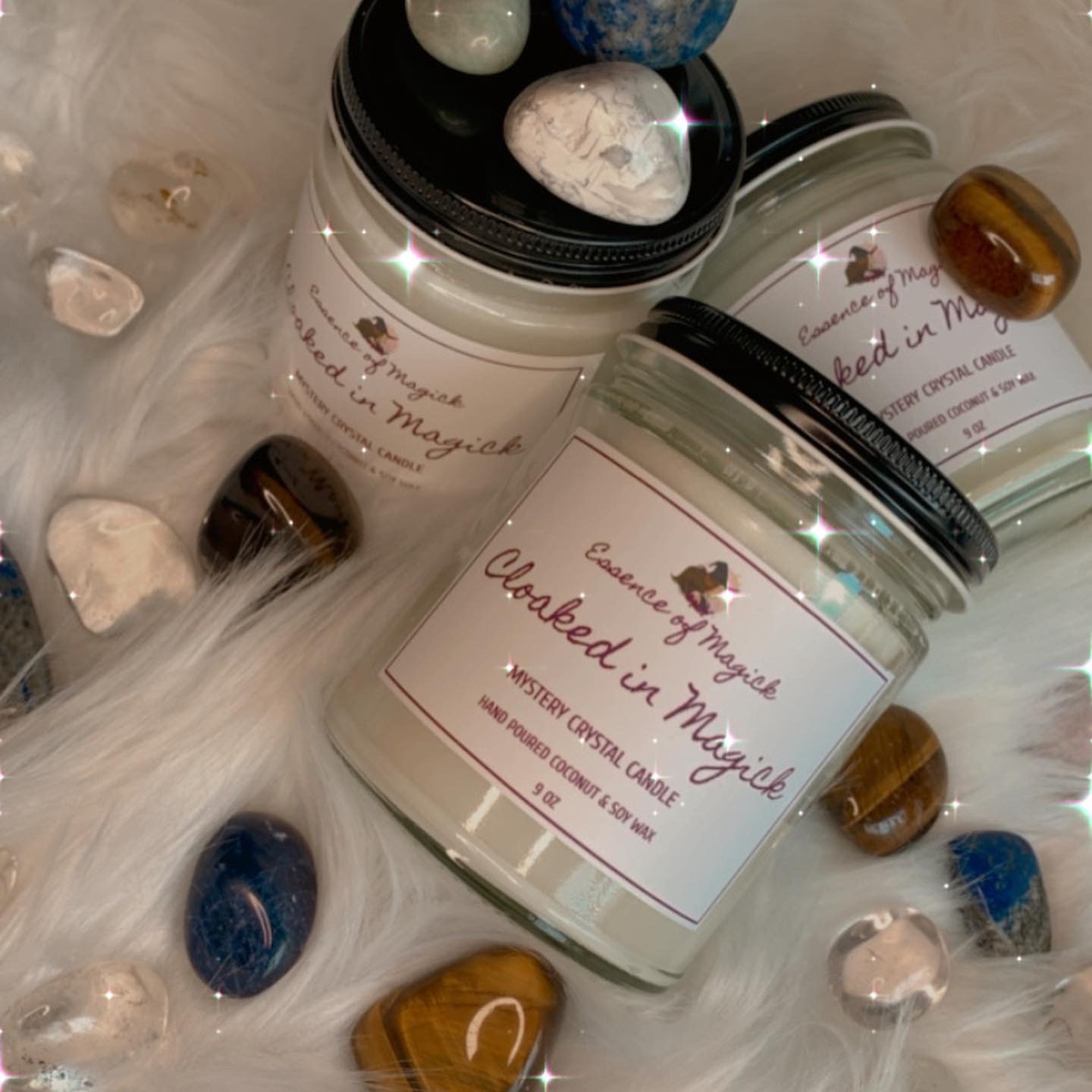 Mystery Crystal Candle Hidden Crystal Inside Hidden Gem | Etsy