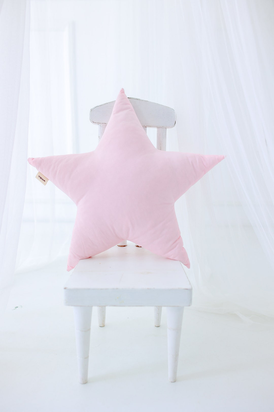 Light Pink Star Pillow Star Cushion Star Shaped Pillow Baby - Etsy