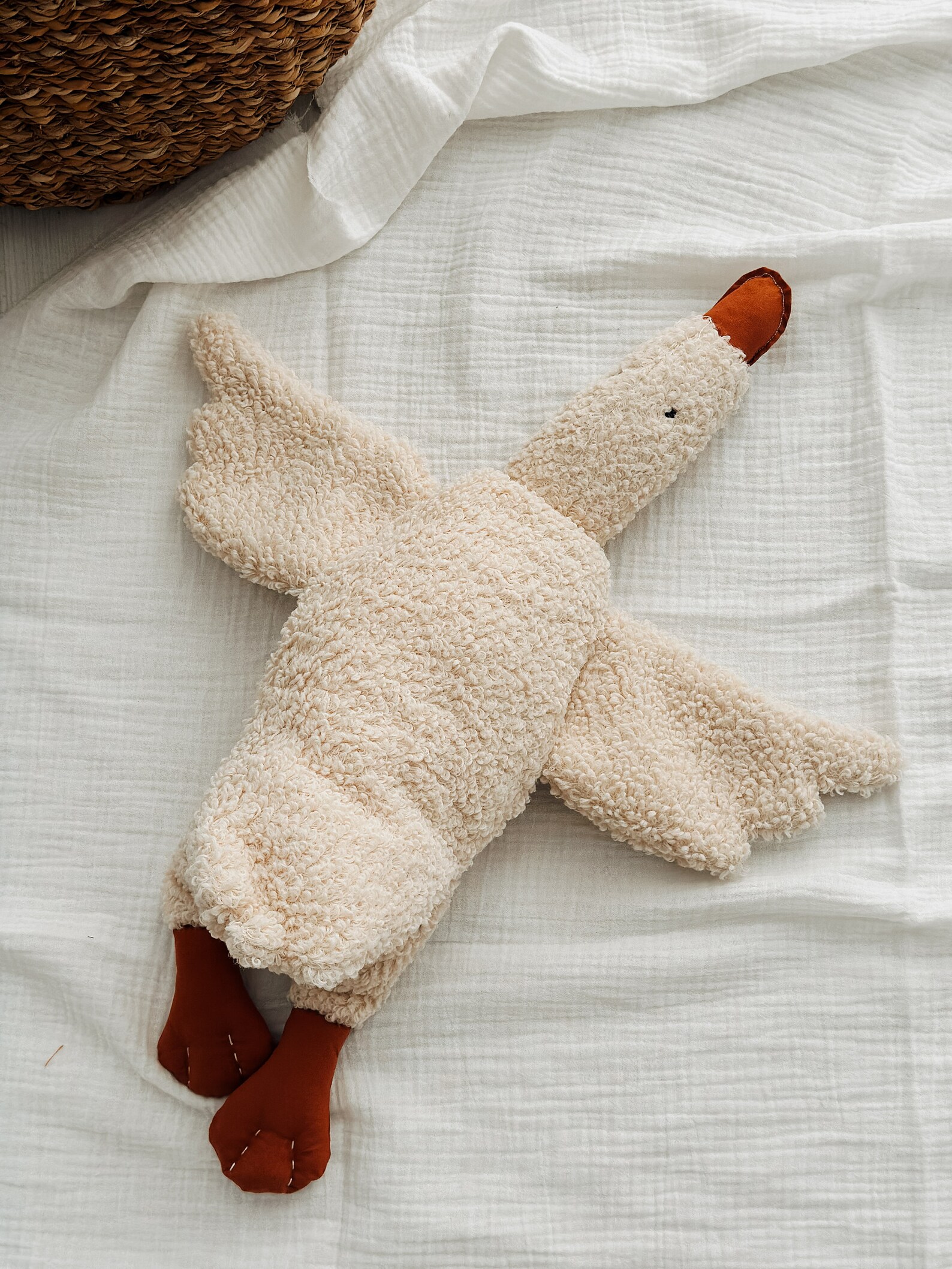 Baby Comforter, Goose Plush, Plush Toy, Goose Stuff Animal, Baby ...