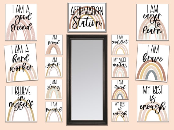 Positive Affirmation Station Classroom Affirmation Station - Etsy