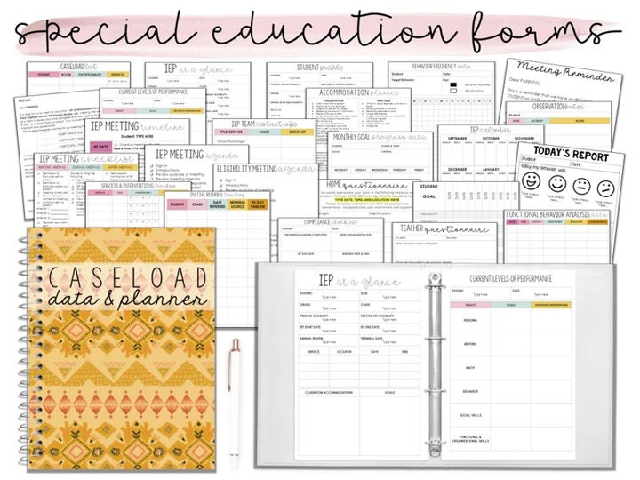 Digital Teacher Planner Special Education Planner Special - Etsy