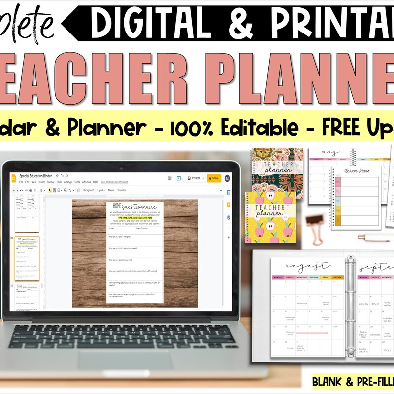 Teacher Planner - Etsy