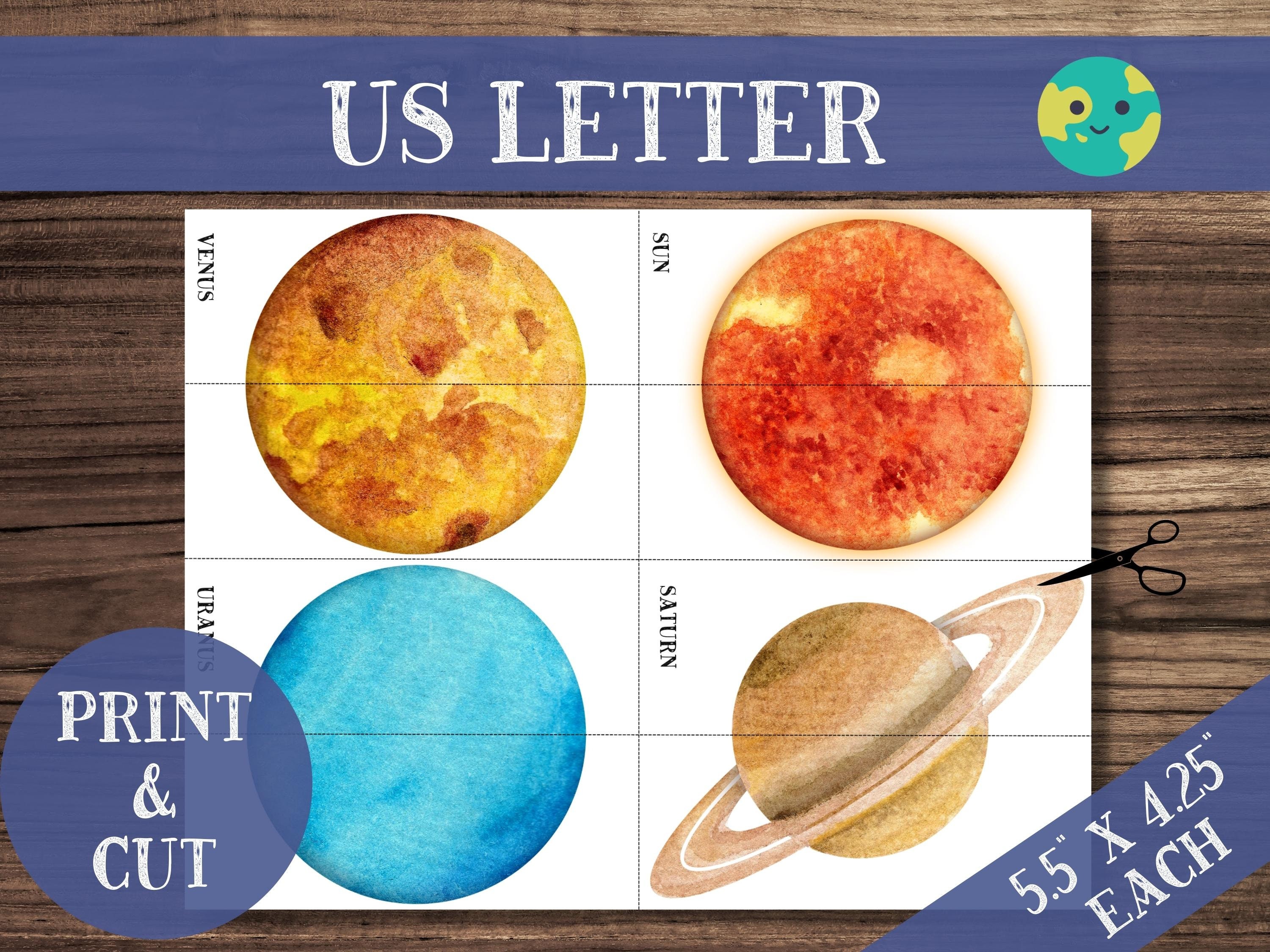 Solar System Symmetry Puzzles • Kids Matching Cards, Homeschool ...