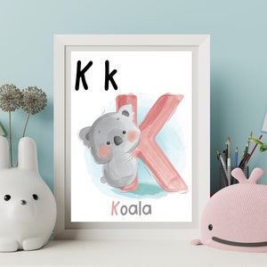 Animal Alphabet Poster • ABC Poster Printable • Digital Download ...