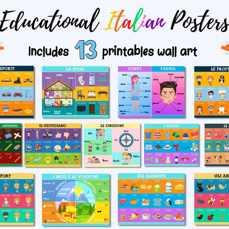 Italian Classroom - Etsy