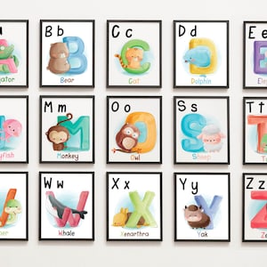 Animal Alphabet Poster • ABC Poster Printable • Digital Download ...