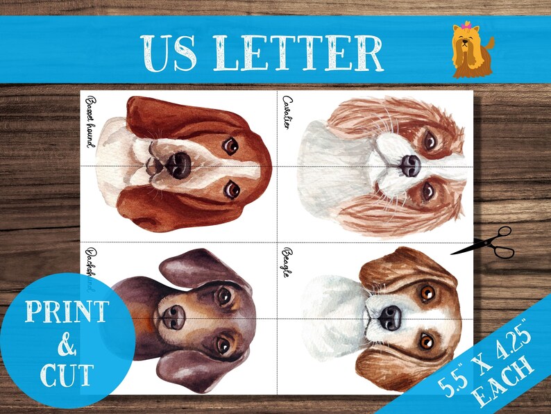 Dogs Symmetry Puzzles • Kid Matching Cards, Homeschool Learning ...