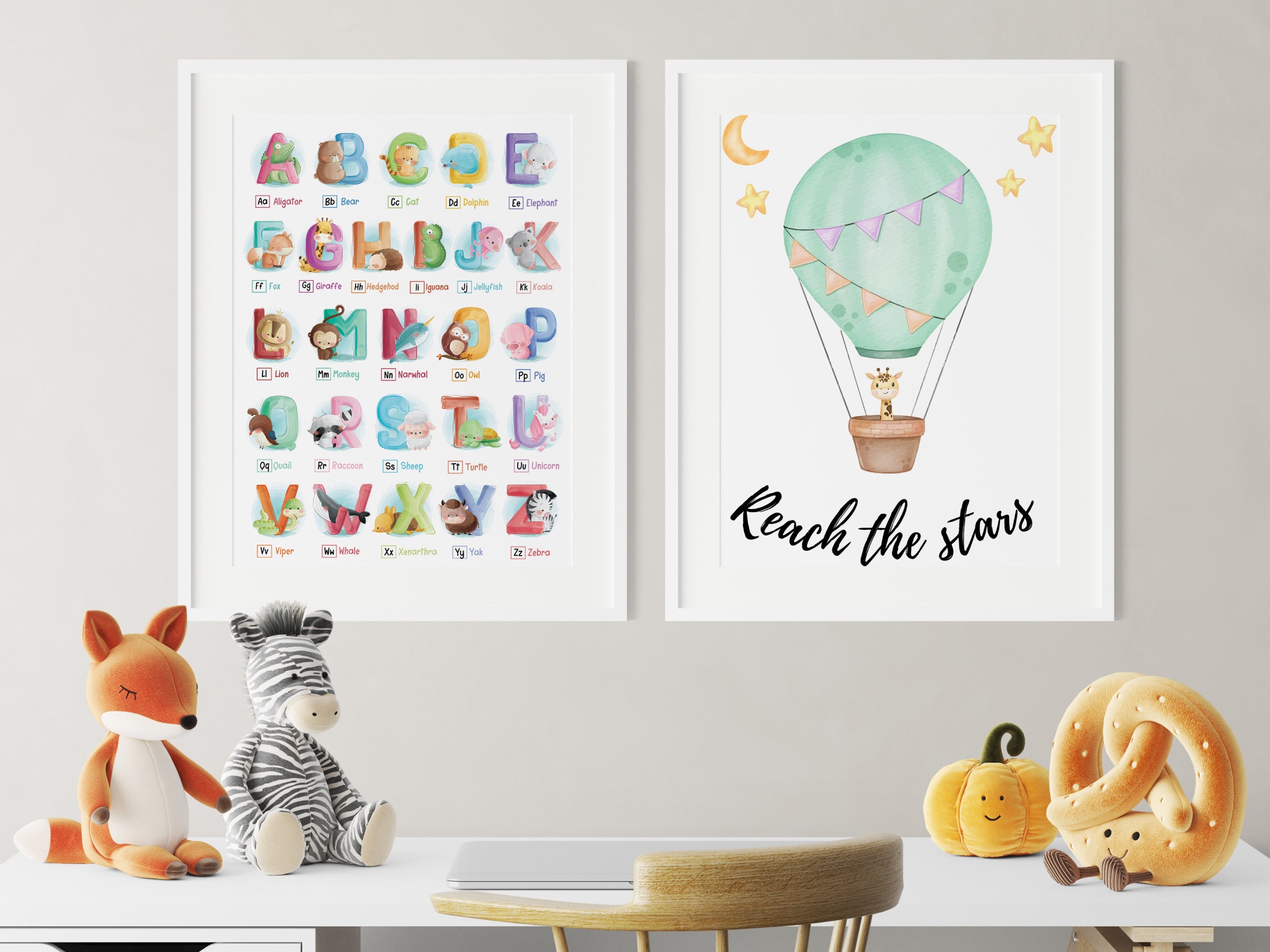 Animal Alphabet Poster ABC Poster Printable Digital - Etsy