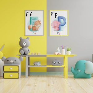 Animal Alphabet Poster • ABC Poster Printable • Digital Download ...