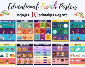 French Posters Classroom - Etsy