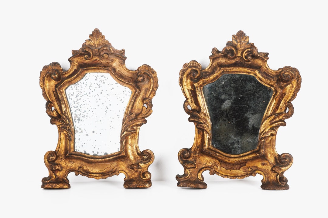 Rare 18th-century Venetian Gilded Mirrors: Exquisite Hand-carved Frames ...