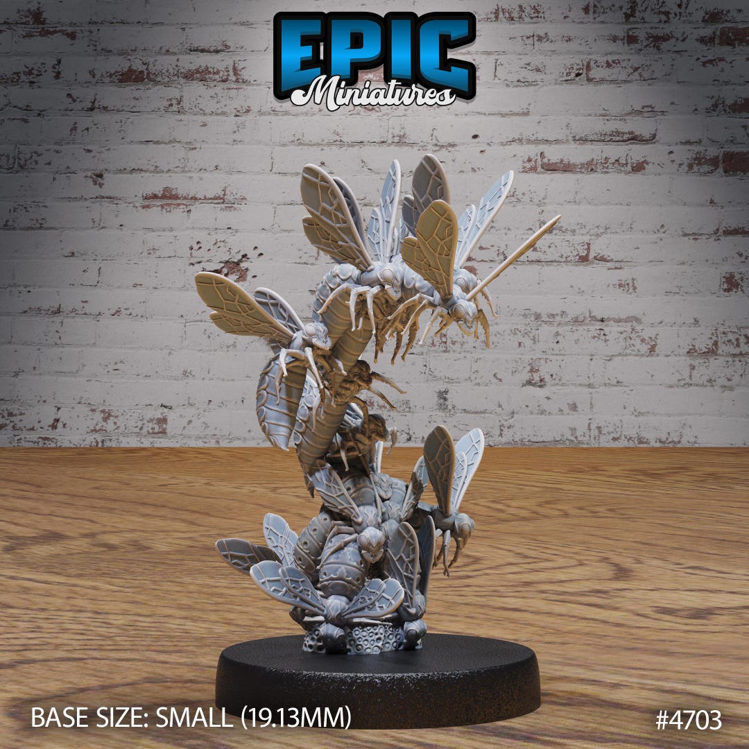 Wasp Swarm (2 Variants Available) - Epic Miniatures - Etsy