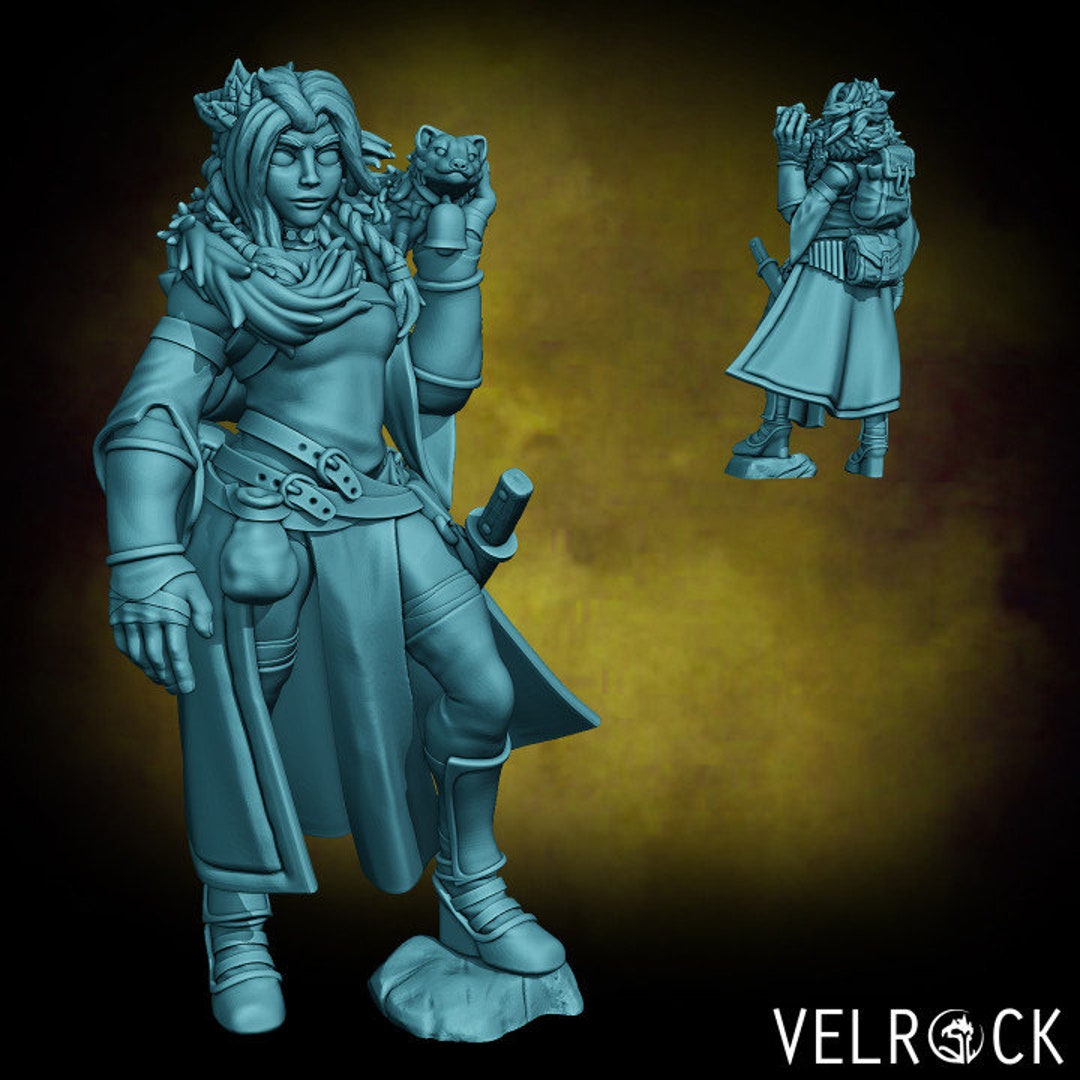 Female Wildfire Druid (2 Variants Available) - Velrock - Etsy