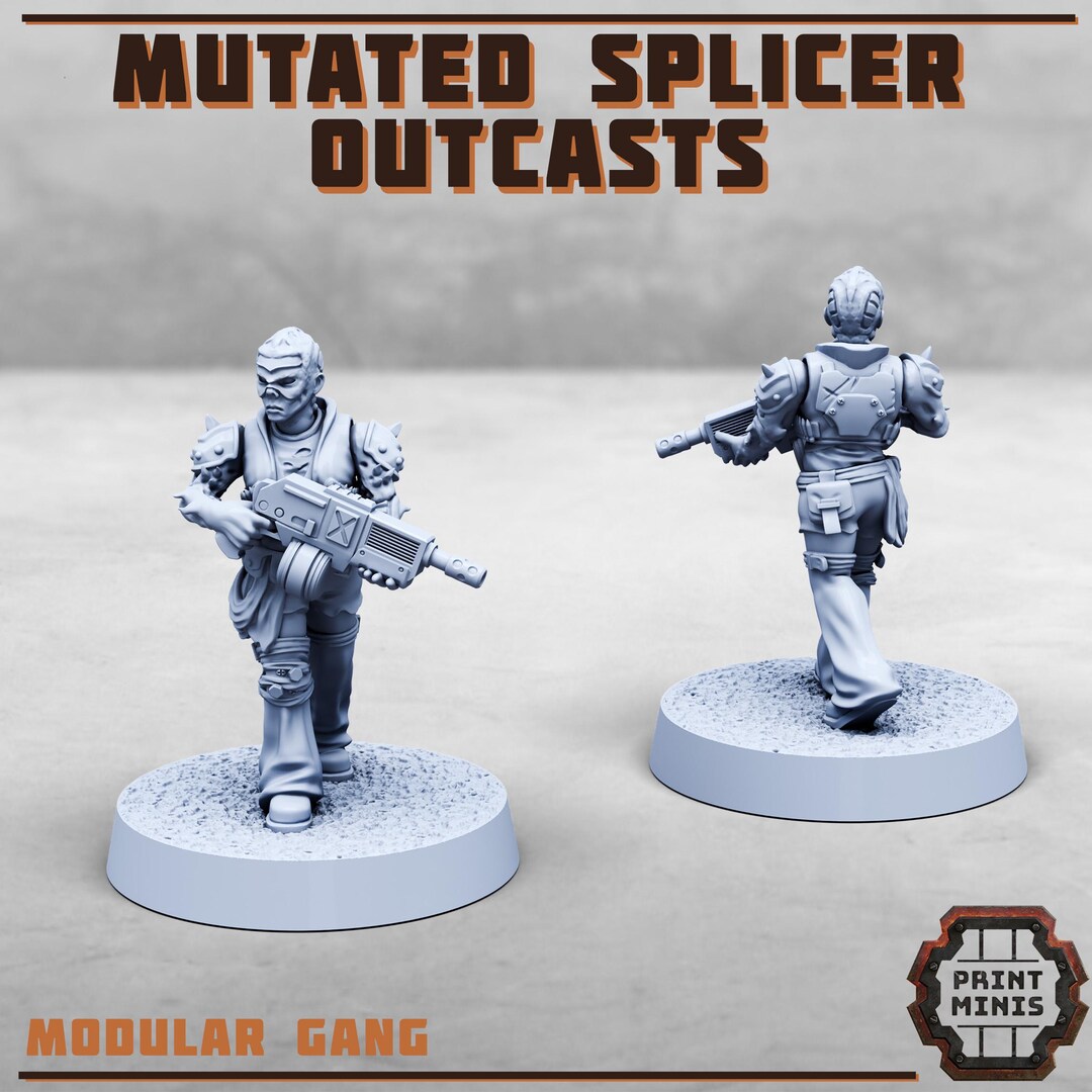 Mutated Splicers, Outcast Gang 8 Variants Available Print Minis - Etsy