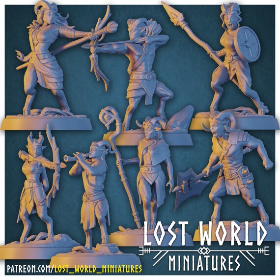 Satyr 7 Variants Available Lost World Miniatures - Etsy