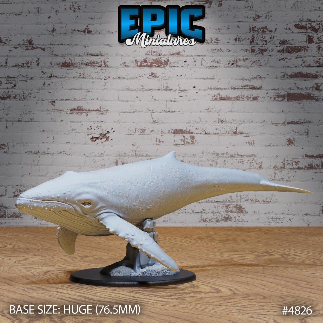 Blue Whale 2 Variants Available Epic Miniatures - Etsy