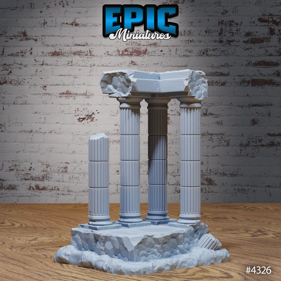 Olympian Ruins and Columns - Epic Miniatures - Etsy