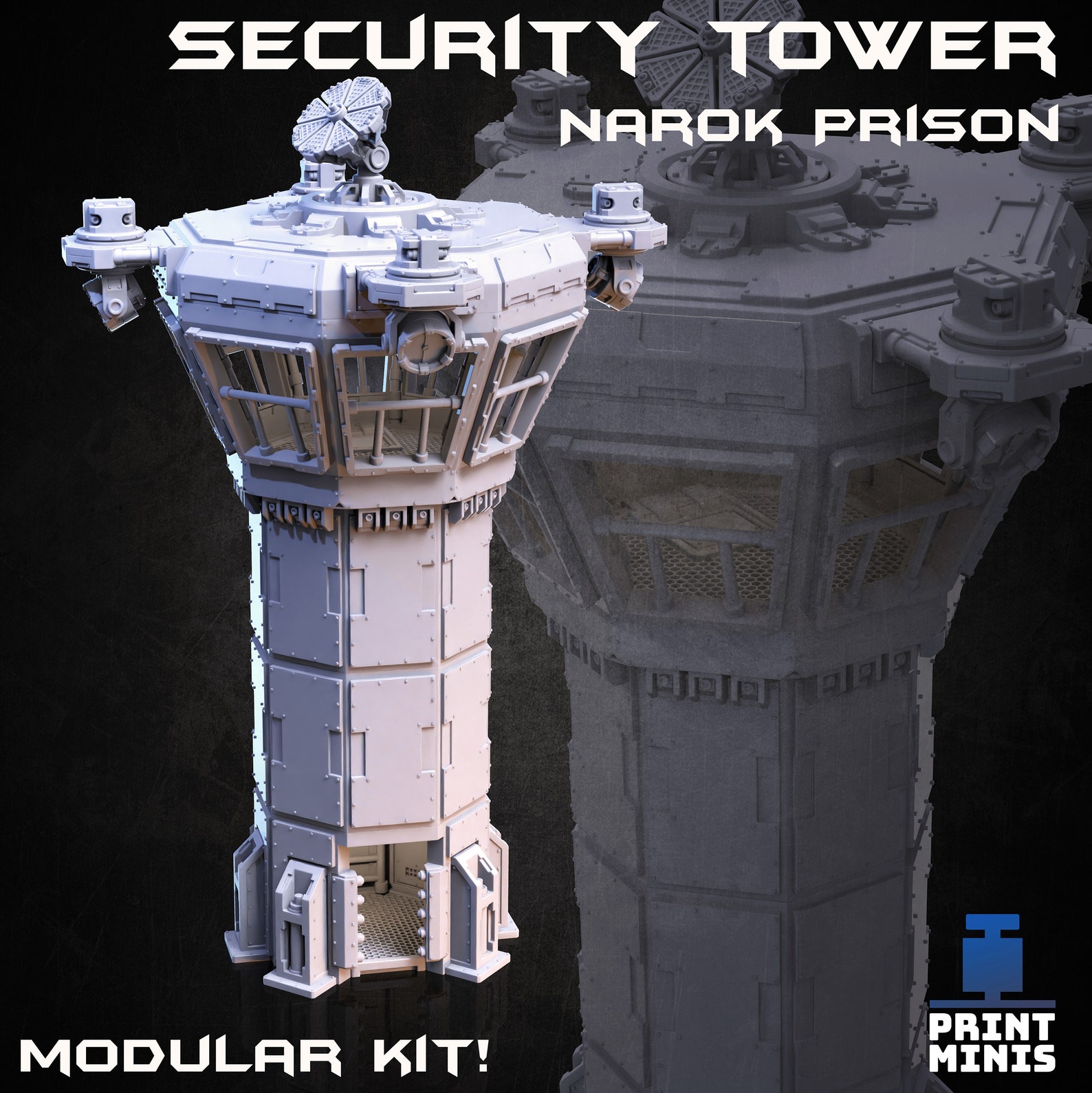Narok Prison Control Tower (3 Variants Available) - Print Minis - Etsy