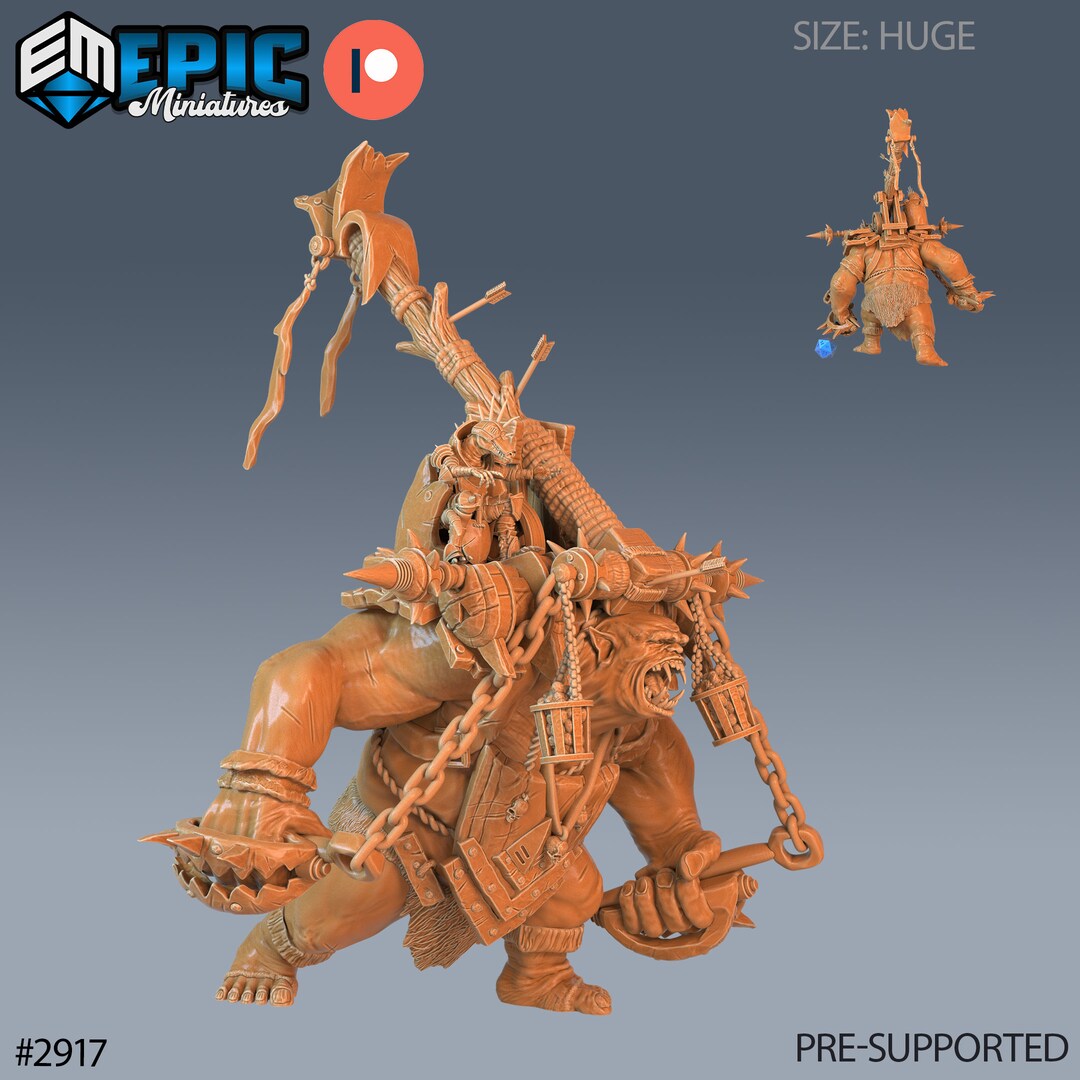 Goblin Throwing Troll (2 Variants Available) - Epic Miniatures - Etsy