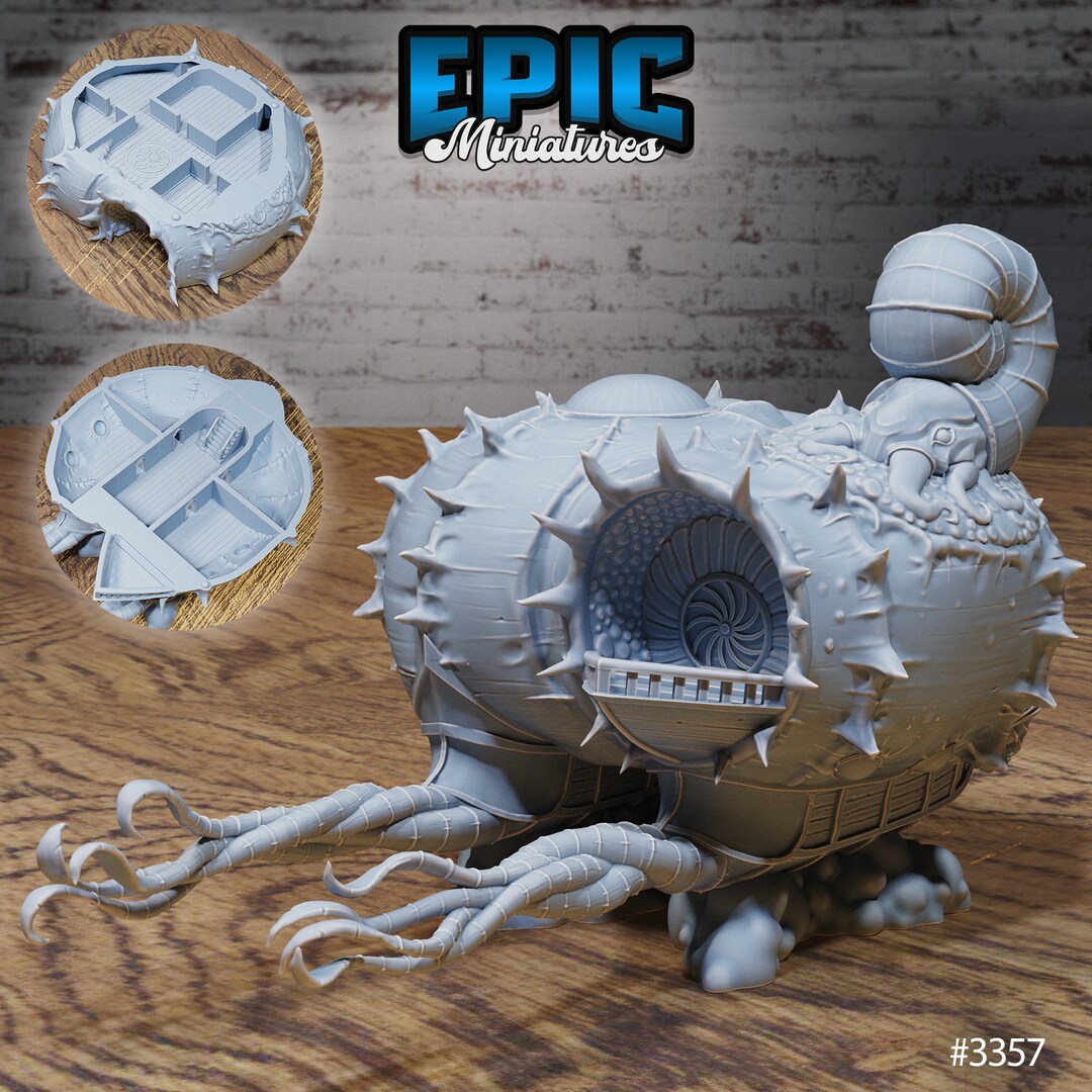 Mind Eater Dreadnaught, Playable Terrain Set - Epic Miniatures - Etsy