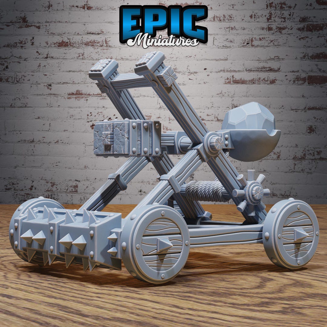 Snow Orc Village Catapult - Epic Miniatures - Etsy
