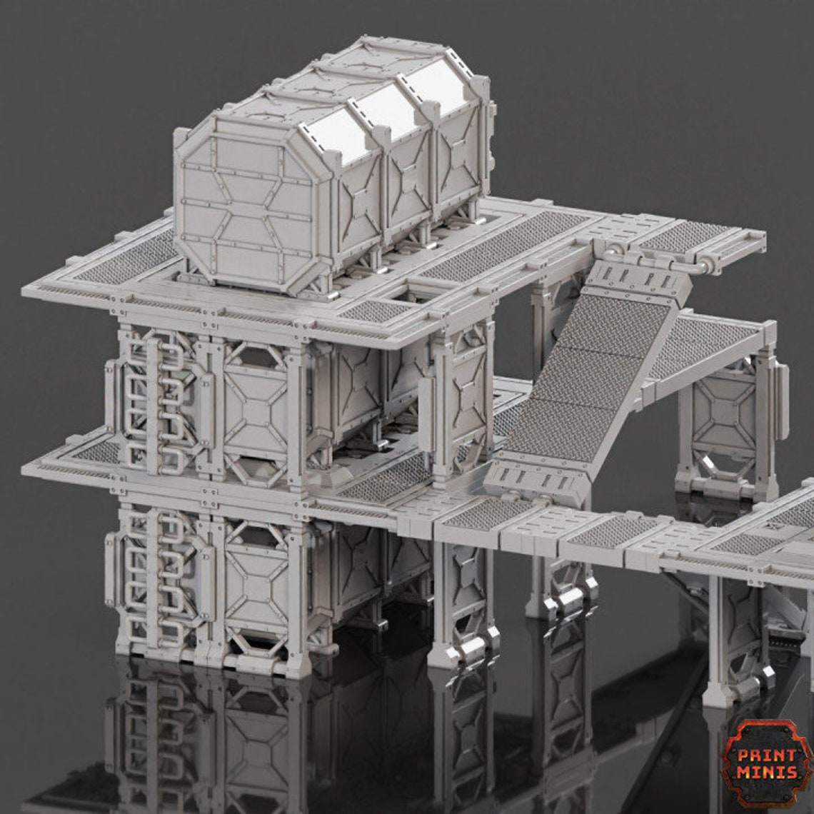 Stack City Terrain Part 1 - Scenery Kit - Print Minis - Etsy