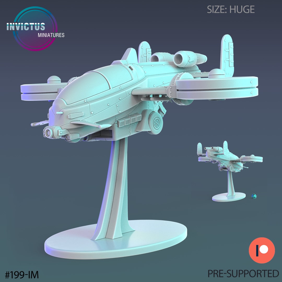 Recon Fly Jet - Invictus Miniatures - Etsy