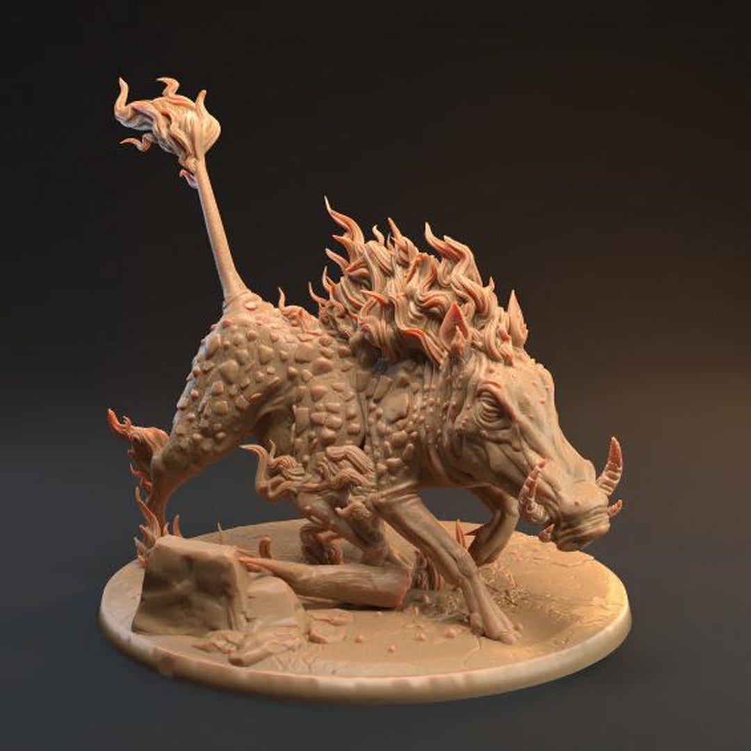 Bushfire Boar - Dragon Trapper's Lodge - Etsy