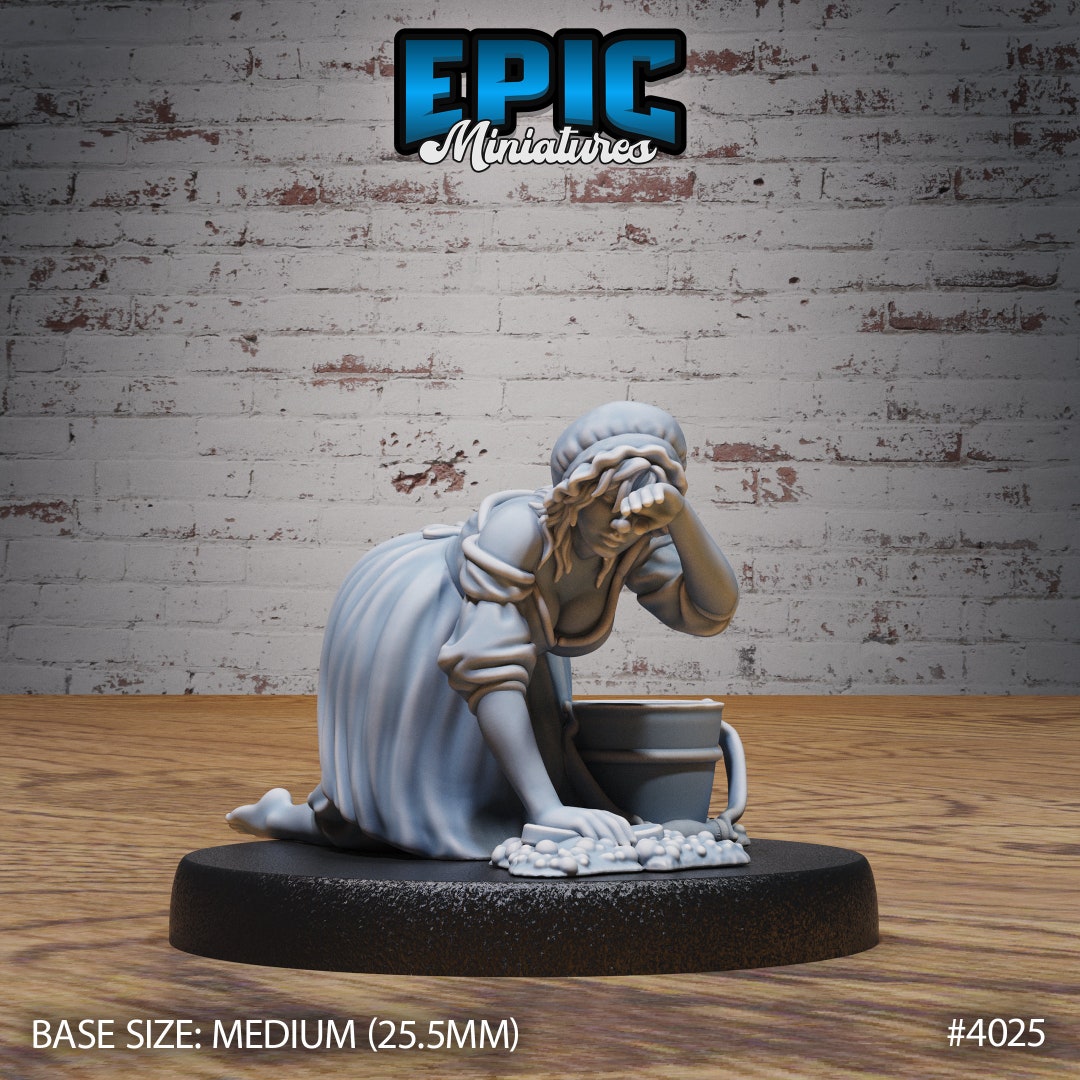 Villagers, Set 5 (4 Variants Available) - Epic Miniatures - Etsy