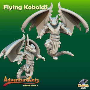 Flying Kobold 5 Variants Available Kawna Minis - Etsy