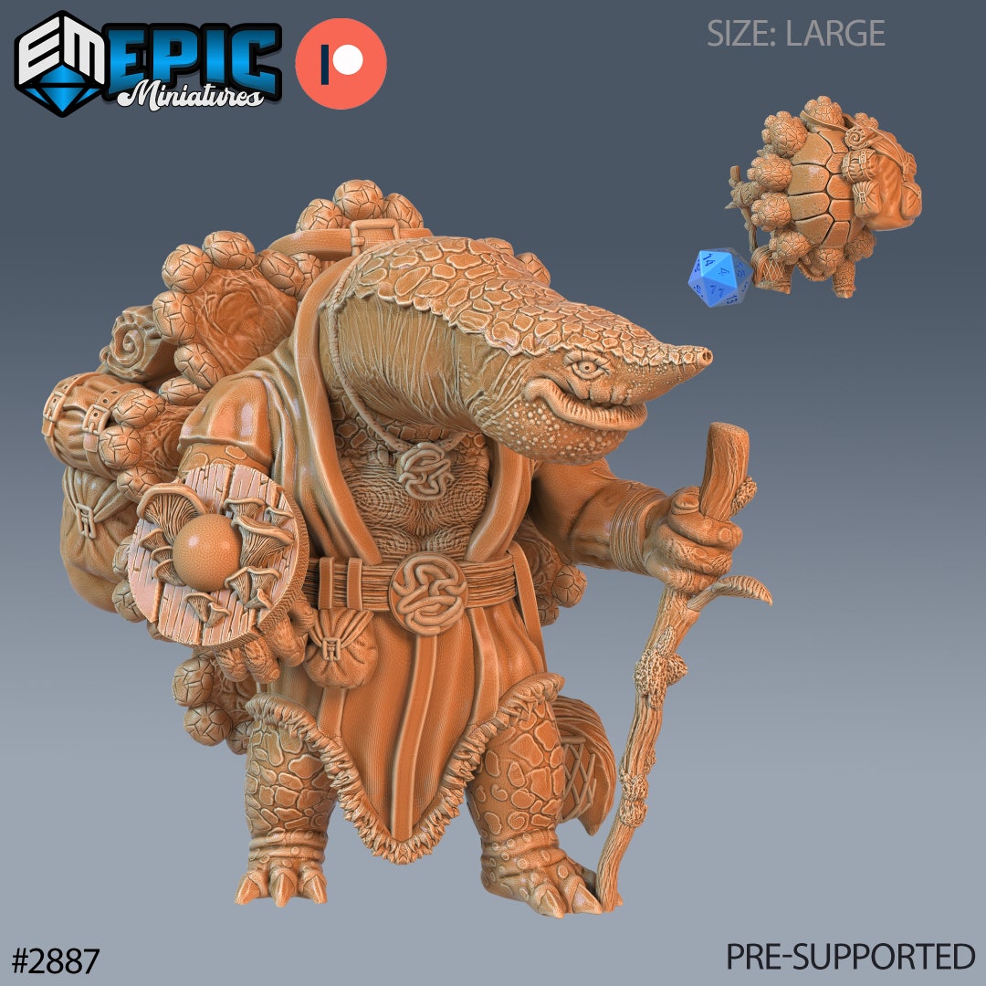 Island Turtle Folk (3 Variants Available) - Epic Miniatures - Etsy