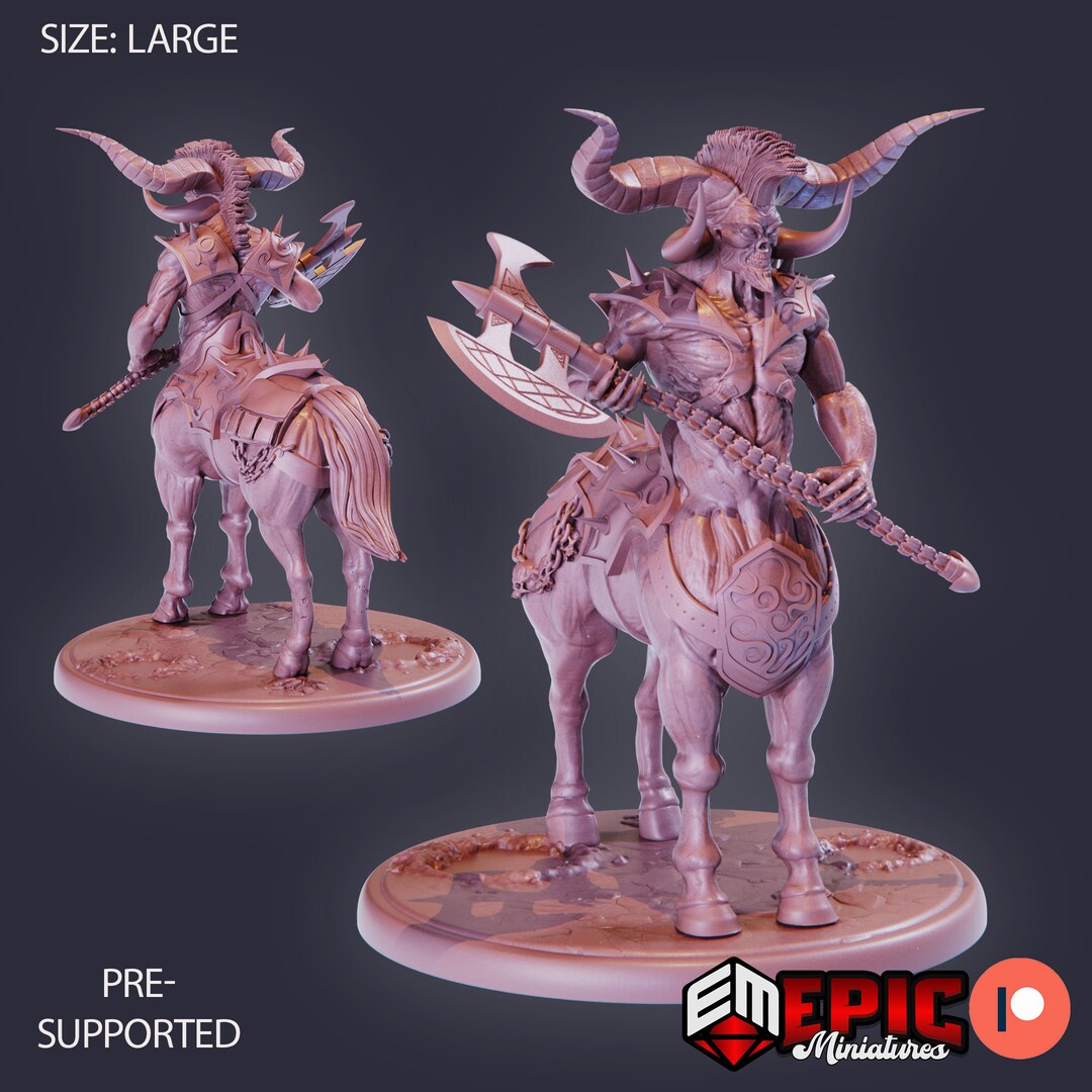 Demonic Centaur 3 Variants Epic Miniatures - Etsy