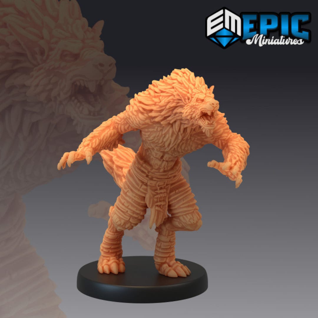 Werewolf (4 Variants) - Epic Miniatures - Etsy
