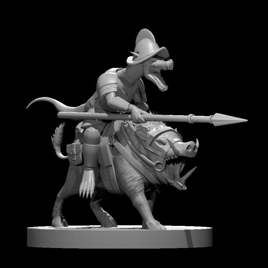Kobold Paladin on Boar Mount - MZ4250 - Etsy