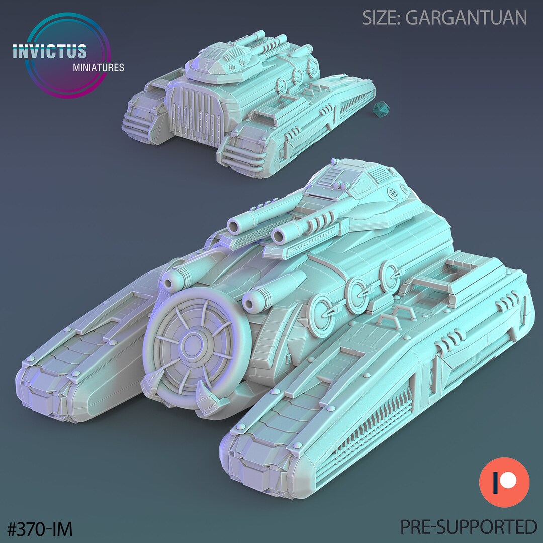 Cyber City Tank (2 Variants Available) - Invictus Miniatures - Etsy