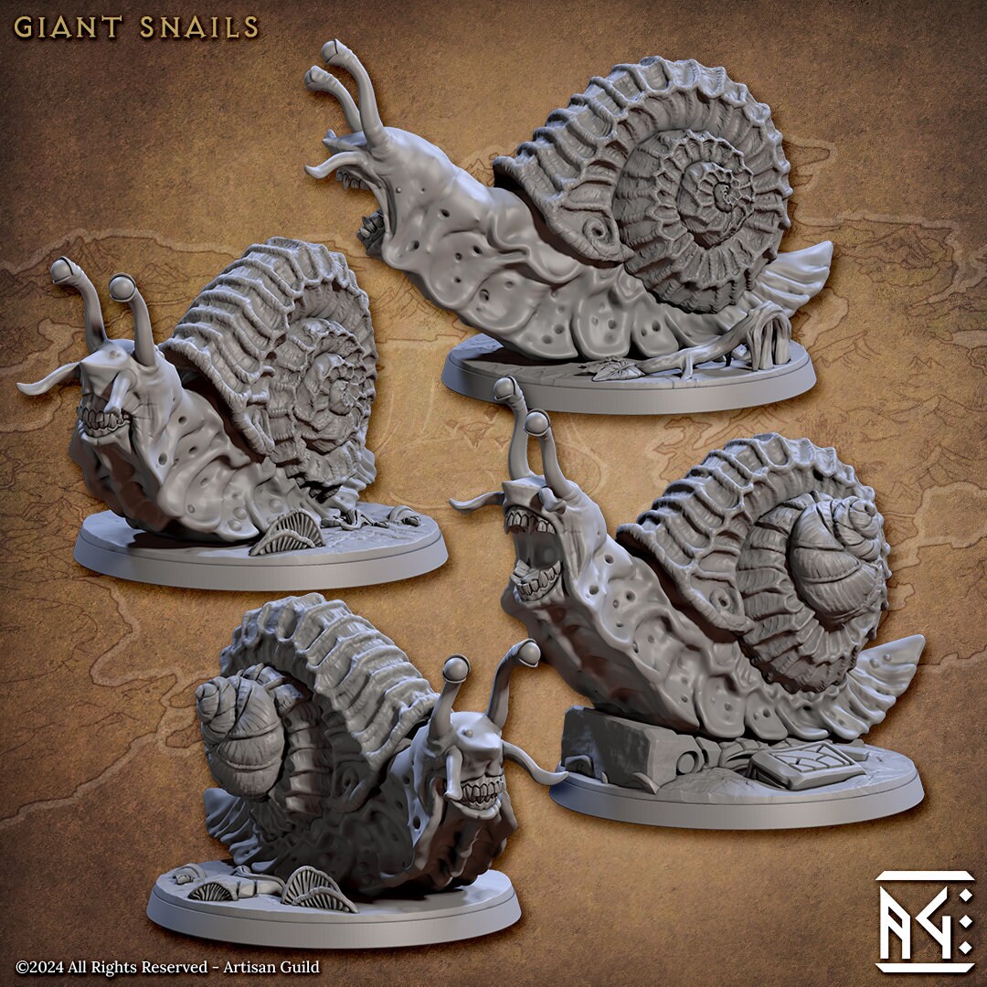 Giant Snails (4 Variants Available) - Artisan Guild - Etsy