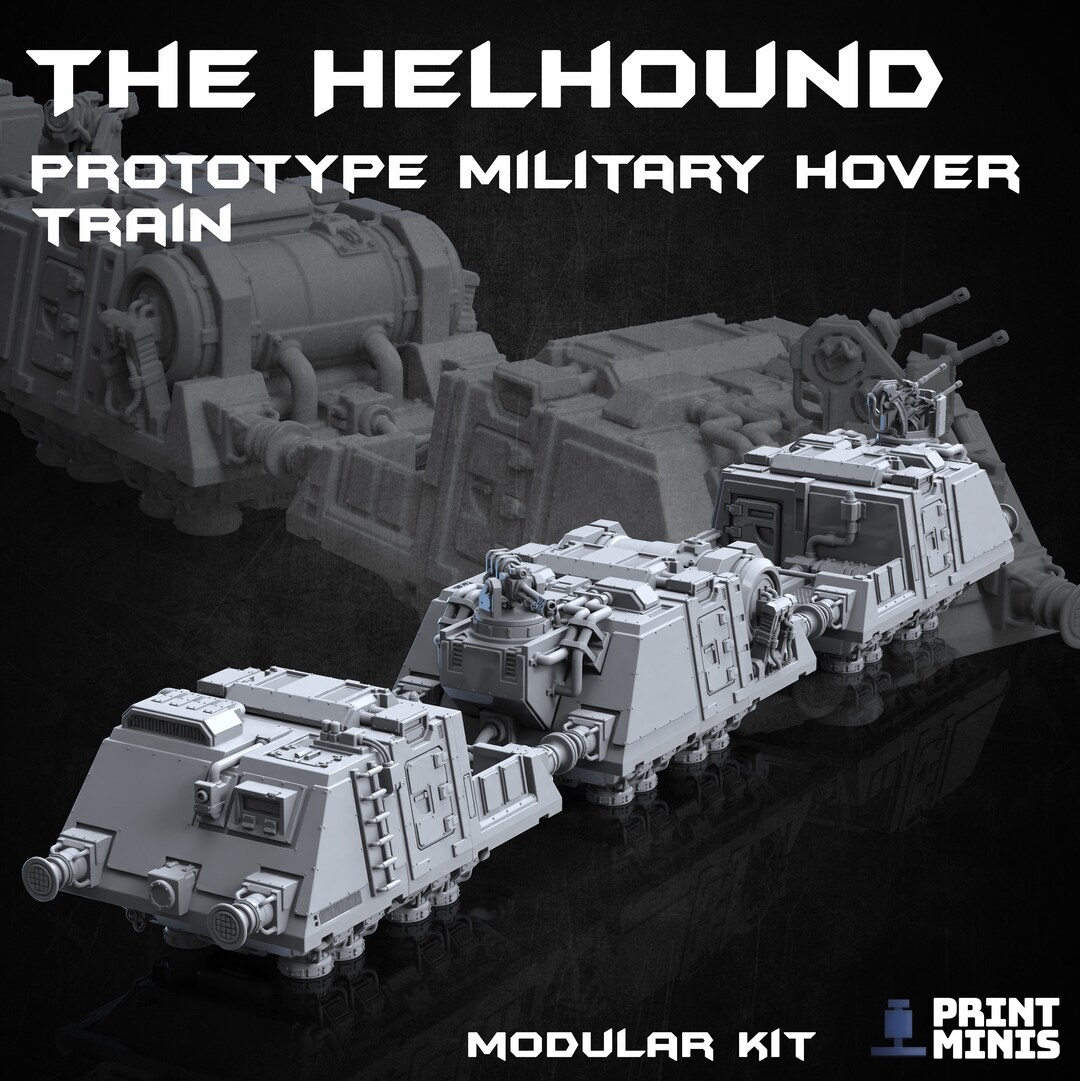 Hellhound Hover Train (3 Variants Available) - Print Minis - Etsy