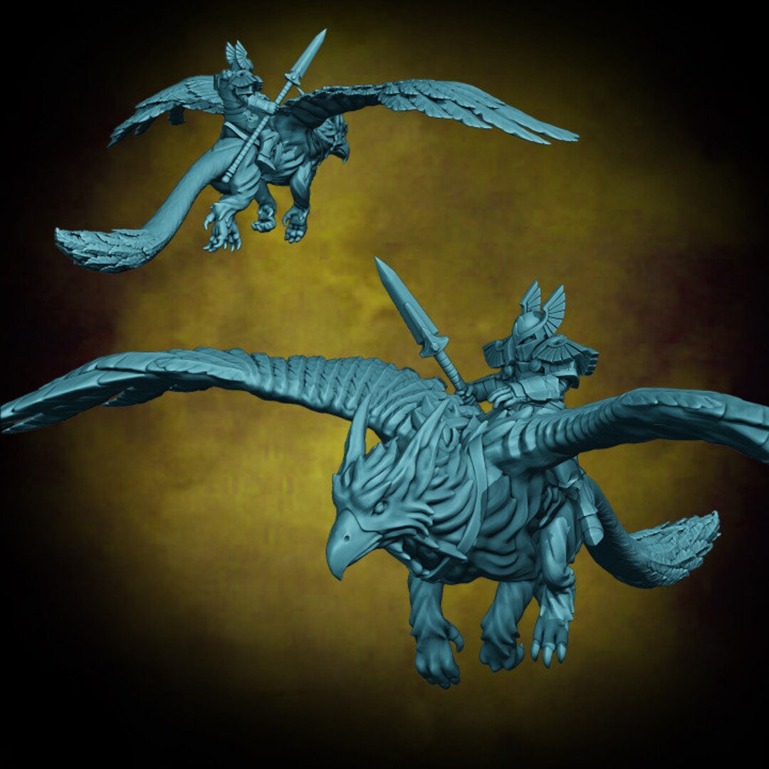 Griffon and Rider (2 Variants Available) - Velrock - Etsy