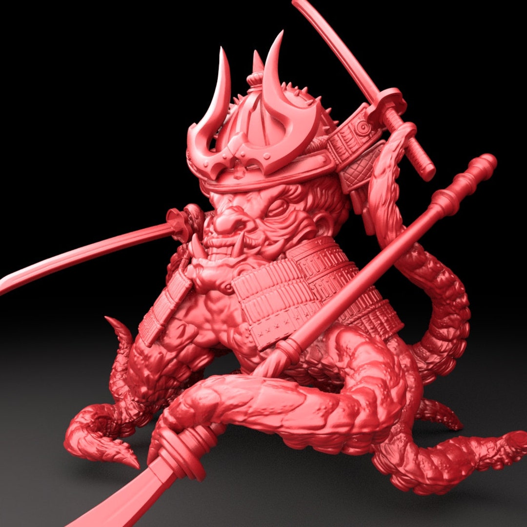 Octo Samurai (3 Poses Available) - Brayan Nafarrate - Etsy