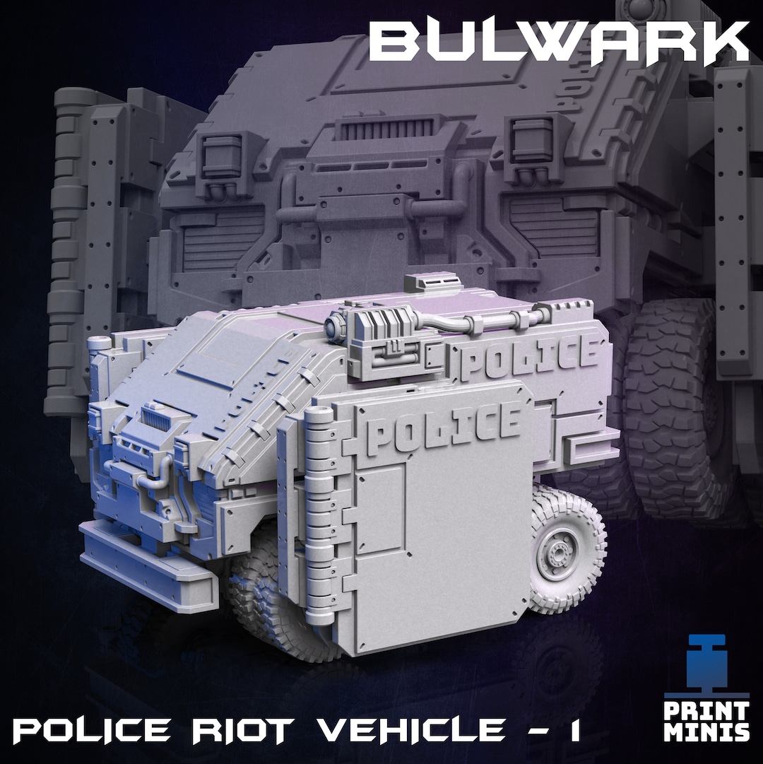 Bulwark Police Vehicle (4 Variants Available) - Print Minis - Etsy