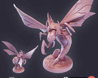 Giant Wasp Mini DND Pathfinder Dungeons & Dragons RPG - Etsy