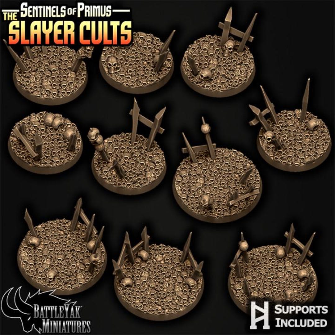 Killing Fields Bases - Skulls, Spikes and Fences Base Set (15 Variants ...