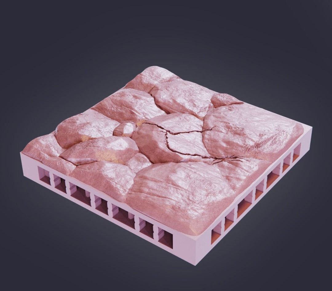 Modular Rock Tiles, Floor Set (openlock) - Epic Miniatures - Etsy