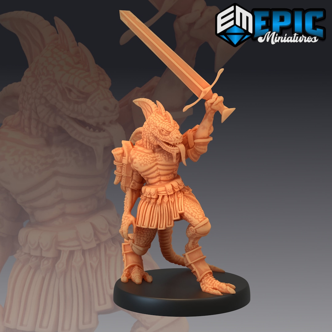Lizardfolk Set 1 (6 Variants) - Epic Miniatures - Etsy