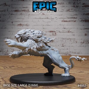 Sabertooth Beast 3 Variants Available Epic Miniatures - Etsy